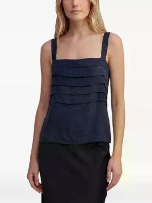 LOUIS FERAUD Polka Dot Tiered Top