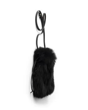 Prada Shearling Smartphone Pouch