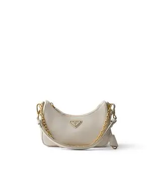 Prada Re-edition Mini Saffiano Leather Bag - Neutral