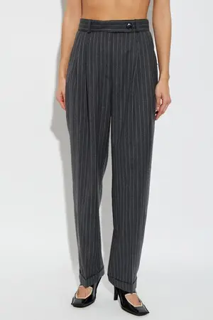 THE MANNEI Wool Trousers With Turned-up Hems