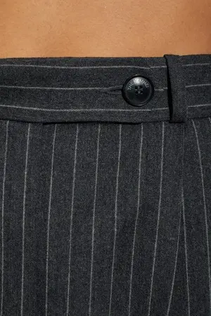 THE MANNEI Wool Trousers With Turned-up Hems