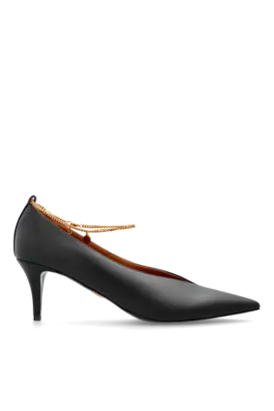 Stella McCartney High-heel Pumps With A Chain - Black