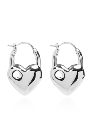 Kate Spade New York Heart Motif Earrings - Silver
