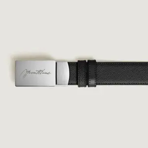 Montblanc Sartorial Leather 30mm Plate Buckle Reversible Belt