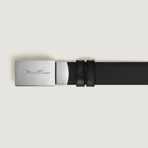 Montblanc Sartorial Leather 30mm Plate Buckle Reversible Belt
