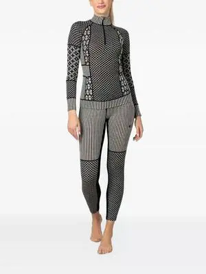 Kari Traa Patterned Half-zip Top