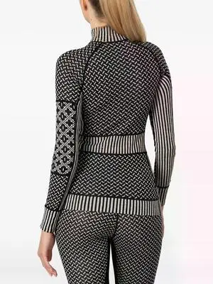 Kari Traa Patterned Half-zip Top