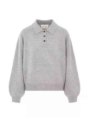 LISA YANG Valdis Polo Sweater - Grey