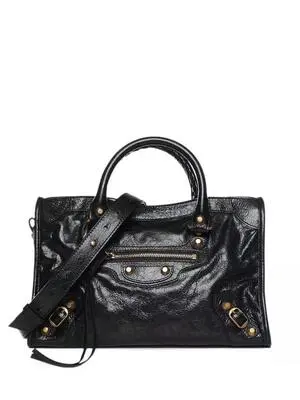 Balenciaga Small Le City Leather Tote Bag - Black