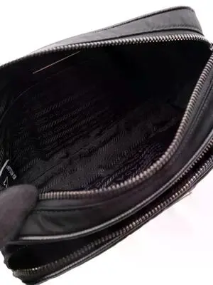 Prada 2013-2026 Saffiano Trimmed Tessuto Camera Bag Crossbody Bag