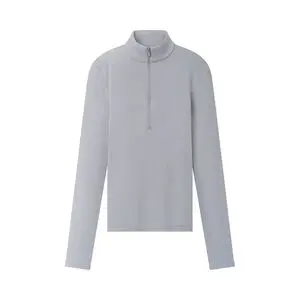 Fear Of God Half Zip Mockneck 'smoke - Grey