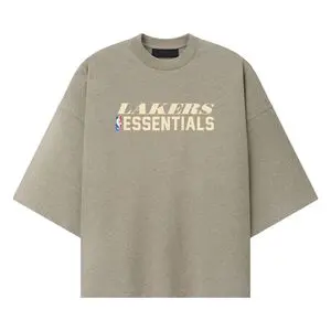 Fear Of God Lakers Merch Tee 'seal Heather - Grey