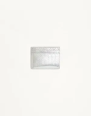 VALENTINO GARAVANI Vlogo Signature Cardholder In Laminated Ayers