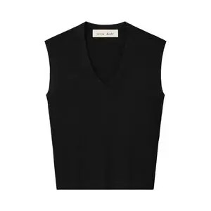 Fear Of God Rib Knit V-neck Cropped Tank 'vintage - Black
