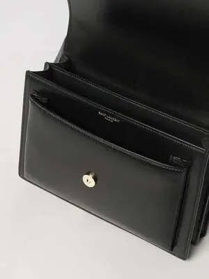 Saint Laurent Sunset Medium Leather Shoulder Bag With Monogram