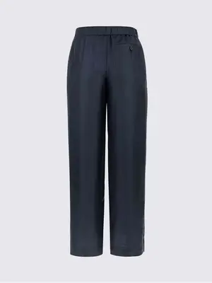 Loewe Wide-leg Silk Trousers With High Elasticated Waist