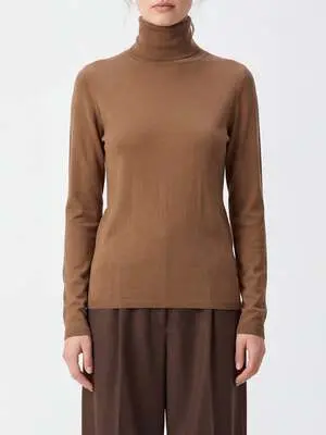 Max Mara Slim Fit Long-sleeved Turtleneck Jumper In Pure Wool - Cream