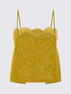 Saint Laurent Off-the-shoulder Embroidered Lace Evening Top