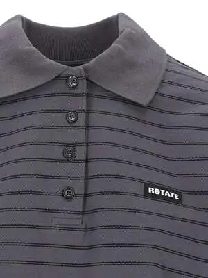 ROTATE BY BIRGER CHRISTENSEN Long-sleeved Striped Polo Shirt