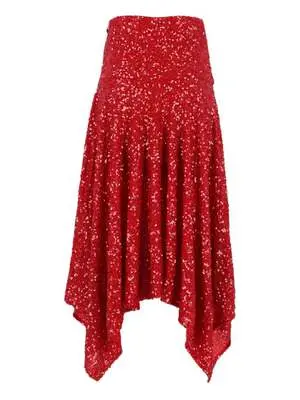 ROTATE BY BIRGER CHRISTENSEN Sequinned Midi Skirt