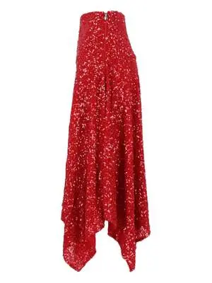 ROTATE BY BIRGER CHRISTENSEN Sequinned Midi Skirt