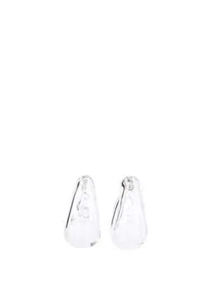 Alaïa Bubble Glass Earrings - Silver