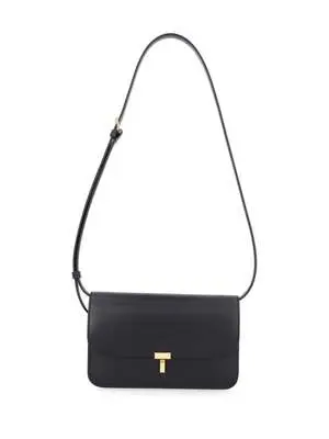TOTEME T-lock Leather Bag - Black