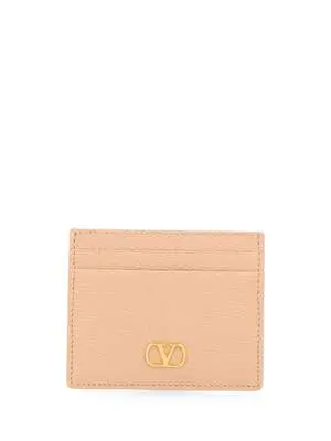 Valentino Garavani Vlogo Signature Leather Card Holder - Multicolor
