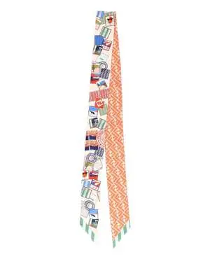 Fendi Wrappy Heritage Silk Scarf - Multicolor