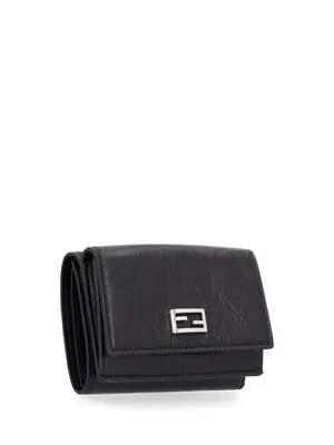 Fendi Mini Trifold Leather Wallet
