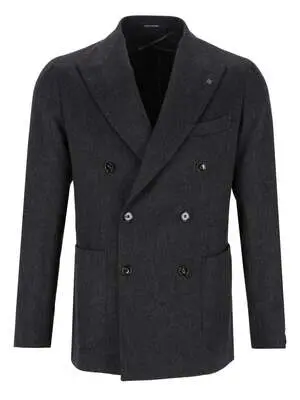 Tagliatore Montecarlo Cashmere Blazer - Gray