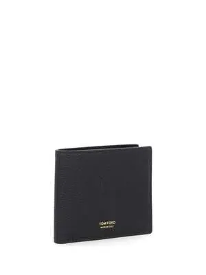 TOM FORD T Line Leather Bi-fold Wallet