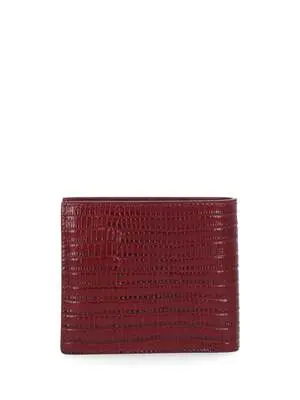 TOM FORD T Line Lizard-effect Leather Wallet