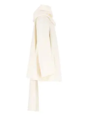 Alaïa Virgin Wool Coat With Scarf