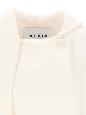 Alaïa Virgin Wool Coat With Scarf
