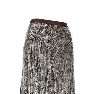 Rabanne Embroidered Long Skirt
