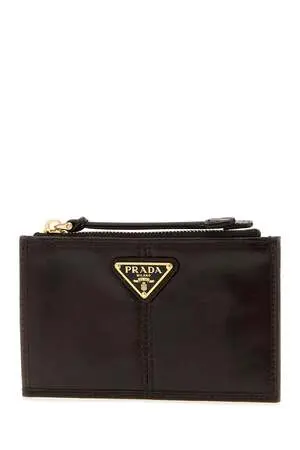 Prada Dark Leather Card Holder