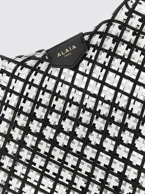 Alaïa One Piece Perforated Leather Tote Bag With Inner Pouch