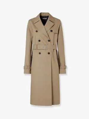 Fendi Midi Trench Coat In Mackintosh Fabric - Multicolor