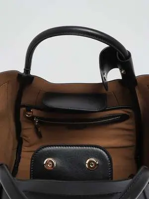Max Mara Marins Smooth Leather Handbag With Double Handle