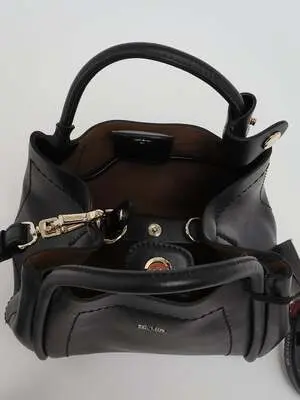 Max Mara Marins Mini Smooth Leather Tote Bag With Double Handle