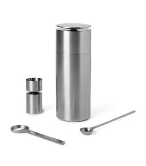THE CONRAN SHOP Stainless Steel Bar Cart Set - Silver