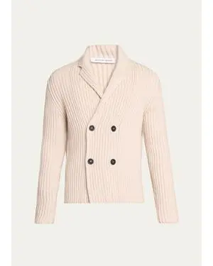 Iris Von Arnim Cashmere Rib Double-breasted Cardigan - Multi