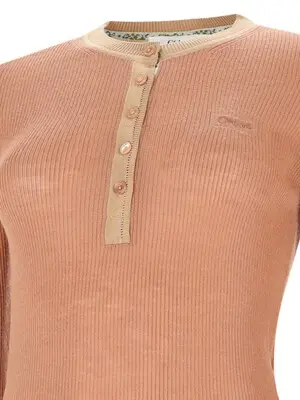 Chloé Camicia "henley" In Maglia Di Lana