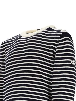 AMI Paris Maglia In Lana A Righe