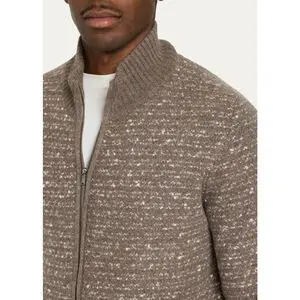 Fioroni Donegal Cashmere-silk Full-zip Cardigan