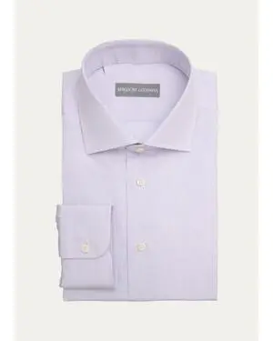 Bergdorf Goodman Pinstriped Cotton Dress Shirt - White