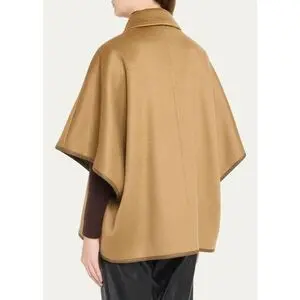Max Mara Cashmere Button-front Cape