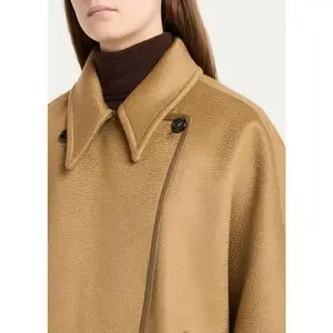 Max Mara Cashmere Button-front Cape