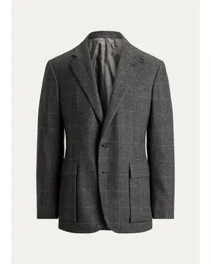 Ralph Lauren Purple Label Glenn Hand-tailored Tick-weave Jacket - Grey